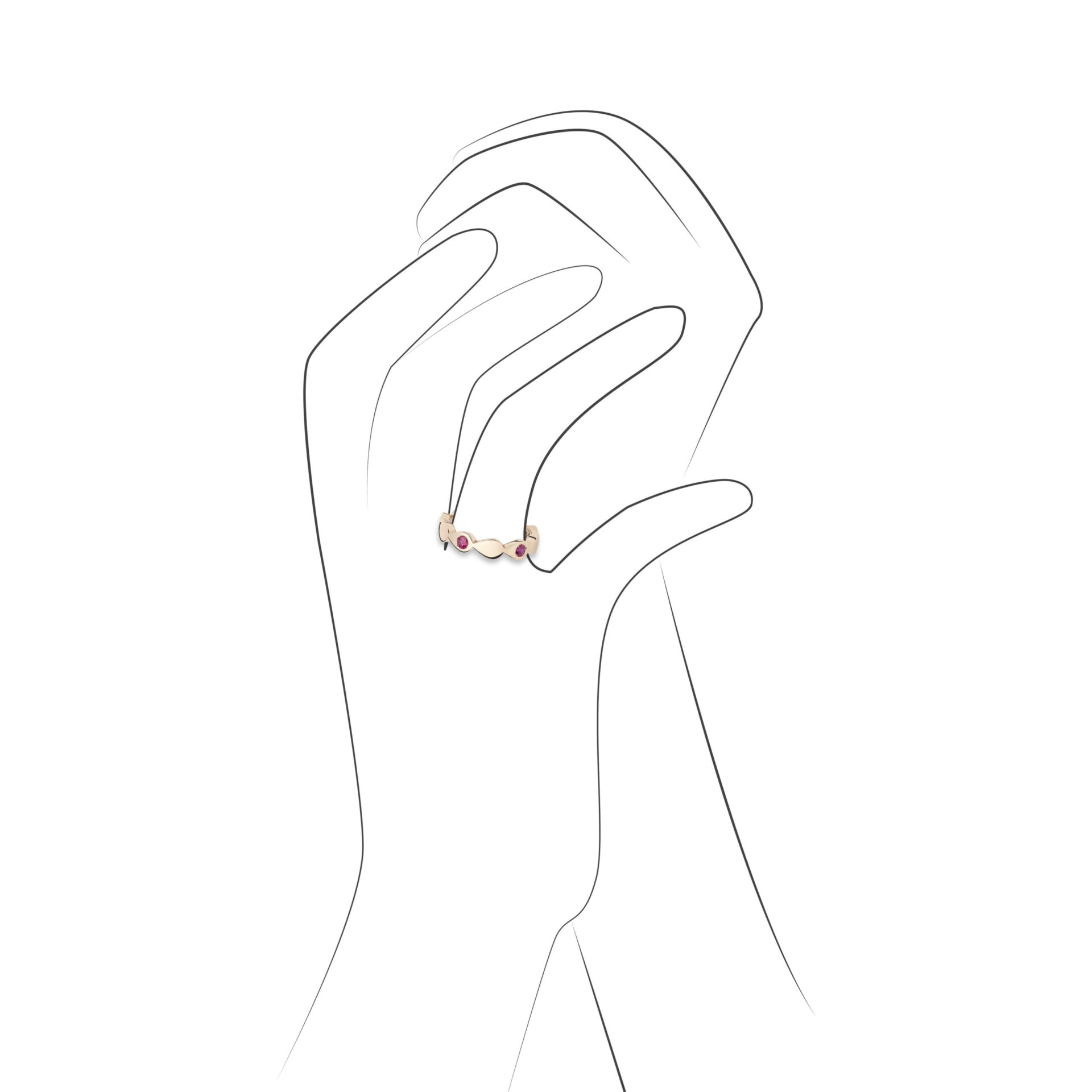 Ruby Candy Ring - NADINE
