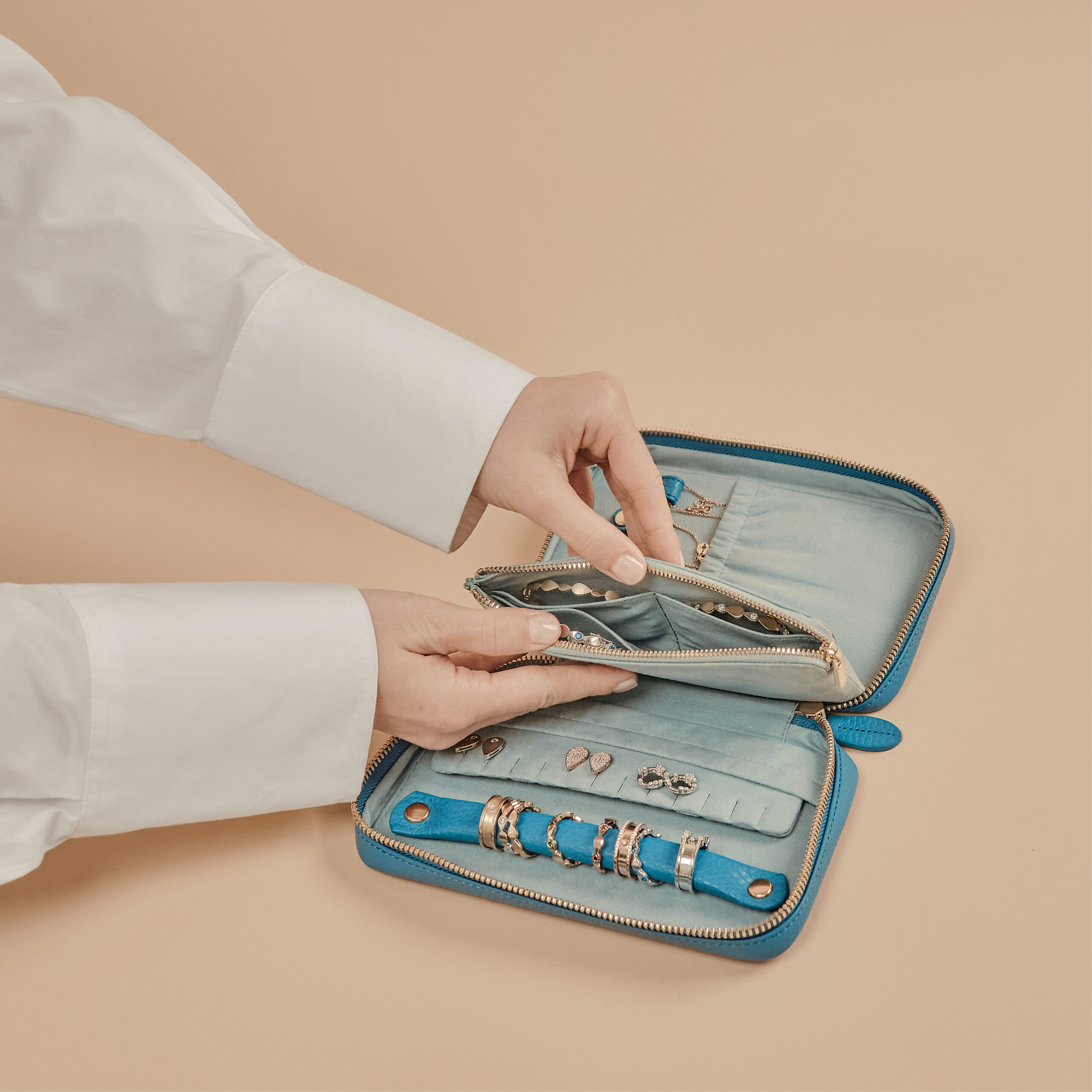 Custom Nadine Leather Travel Case